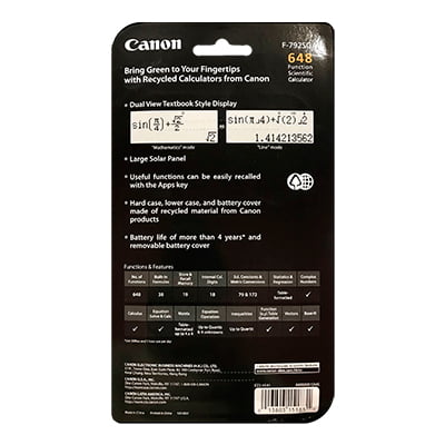 CALCULADORA CIENTÍFICA CANON F-792SGA • El Bunkker