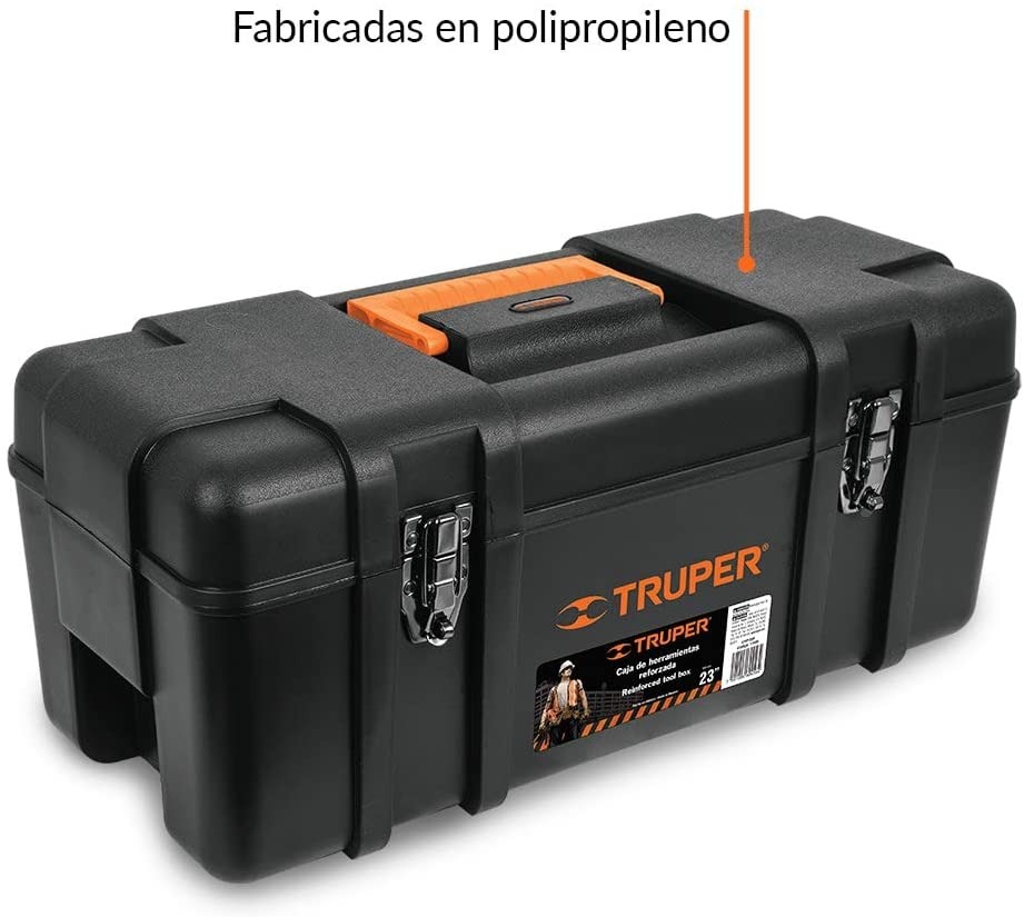 Caja Herramientas Truper con Broche Metal 58X25X25 con Compartimiento ...