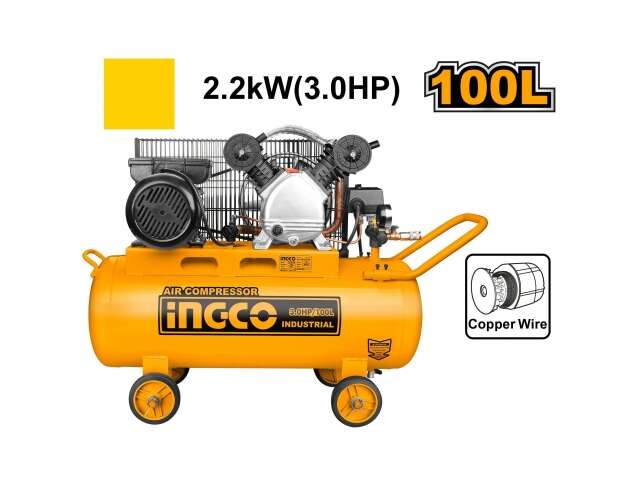 Compresor Ingco 100lts ac1301008 • El Bunkker
